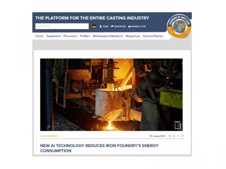 POURTECH - NEW AI TECHNOLOGY REDUCES IRON FOUNDRY’S ENERGY CONSUMPTION ...